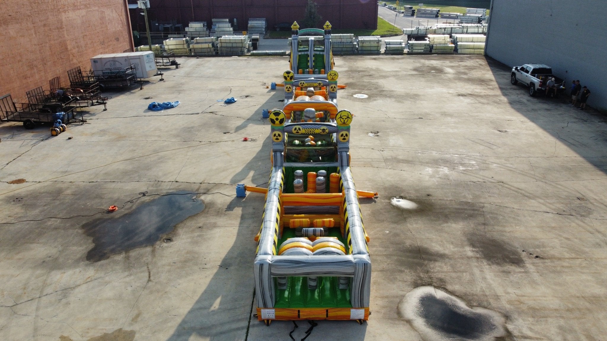 120ft Hazardous Run 3-Piece Inflatable Obstacle Course