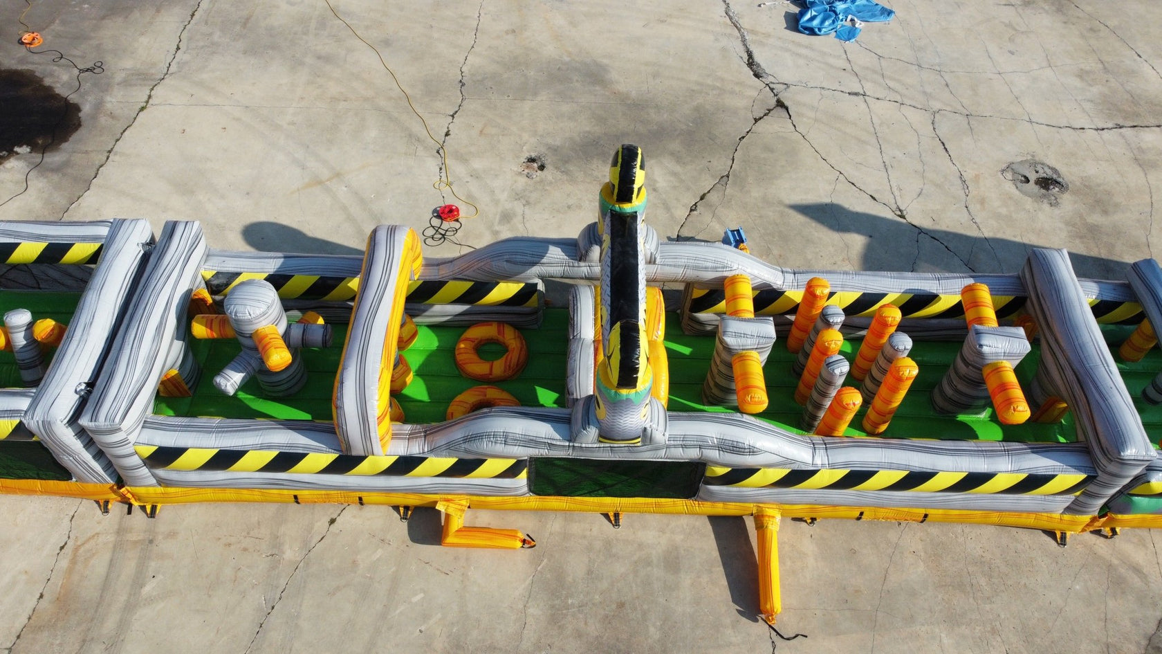 120ft Hazardous Run 3-Piece Inflatable Obstacle Course