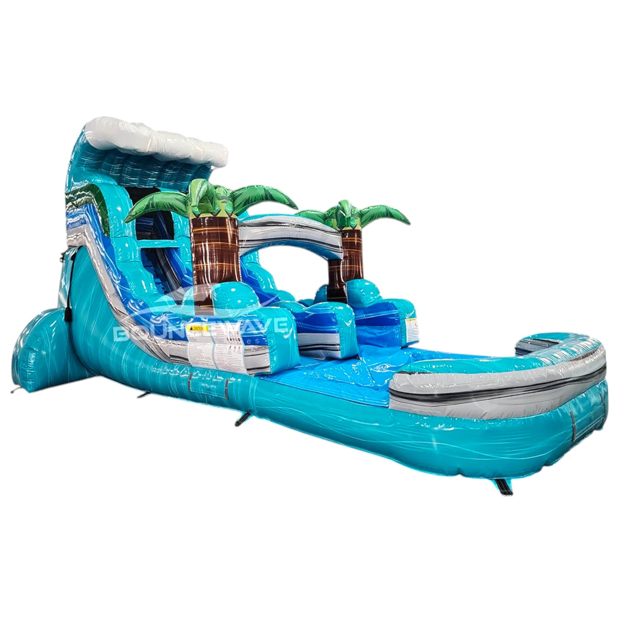 15ft Bahama Wave Commercial Single Lane Inflatable Water Slide