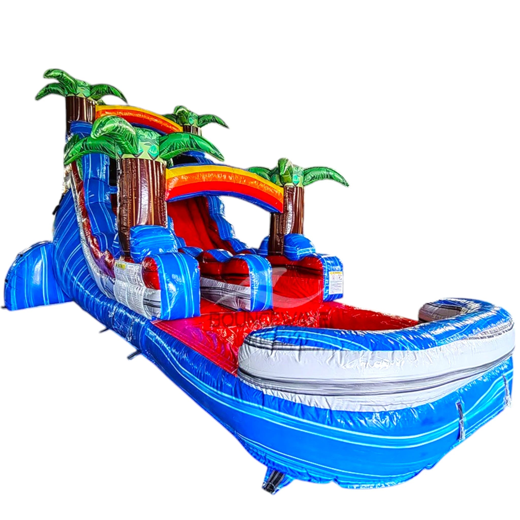 15ft Baja Splash Commercial Single Lane Inflatable Water Slide