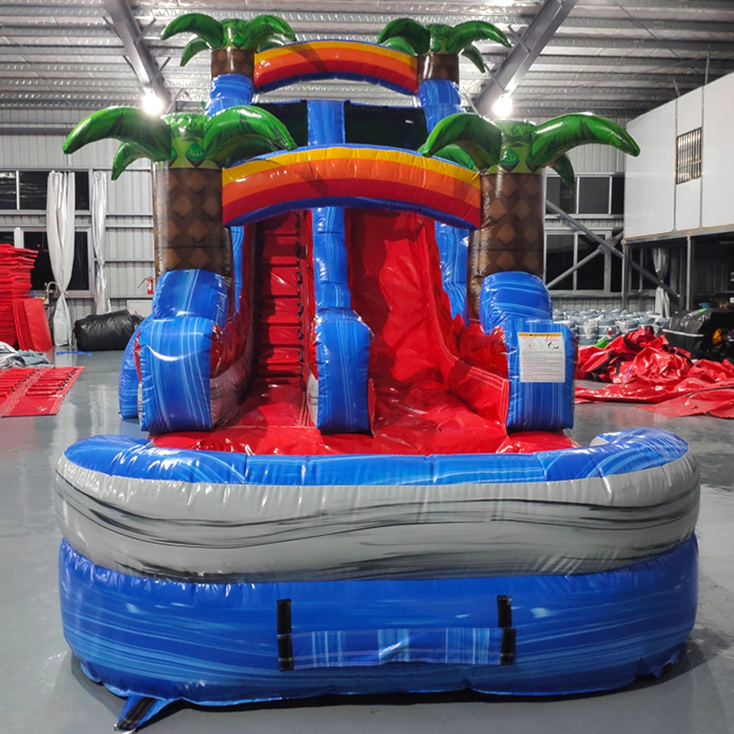 15ft Baja Splash Commercial Single Lane Inflatable Water Slide ...