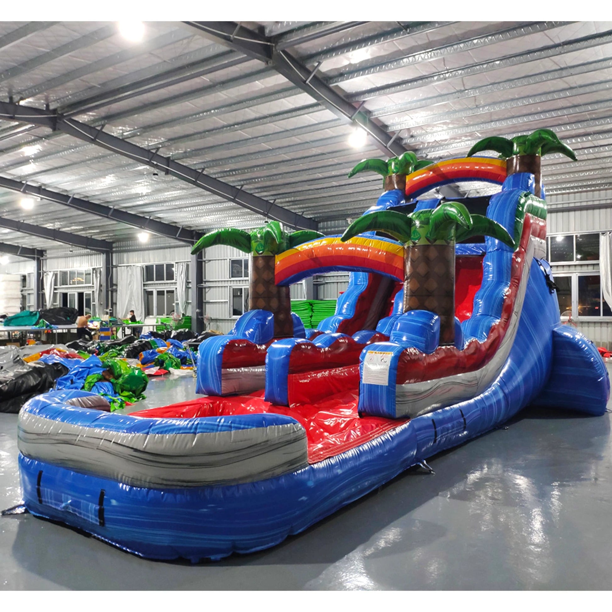 15ft Baja Splash Commercial Single Lane Inflatable Water Slide ...