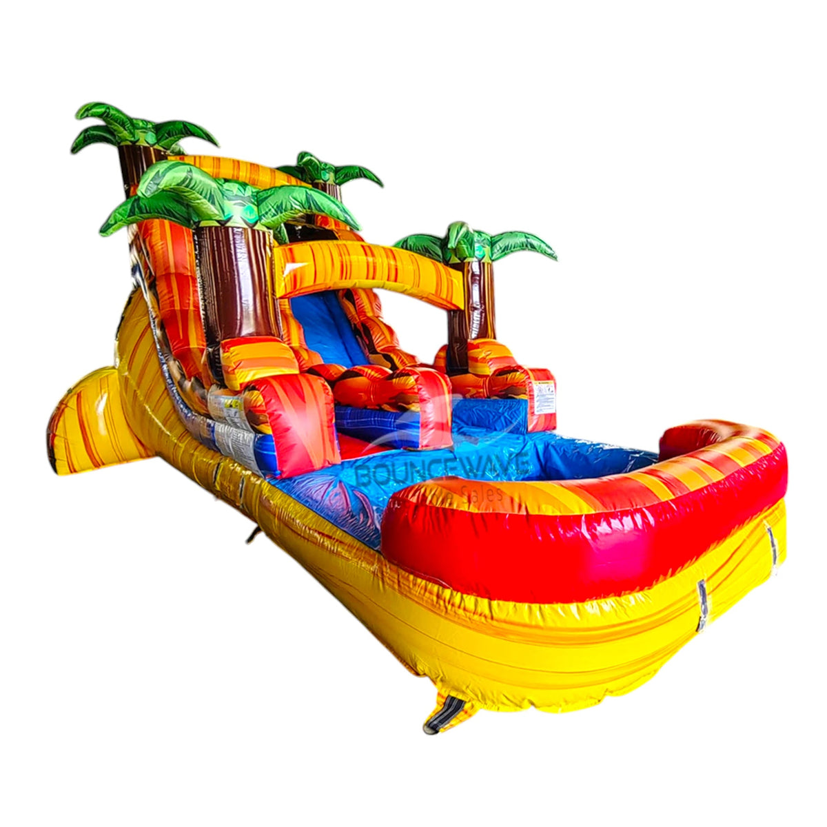 15ft Fiesta Fire Single Lane Water Slide