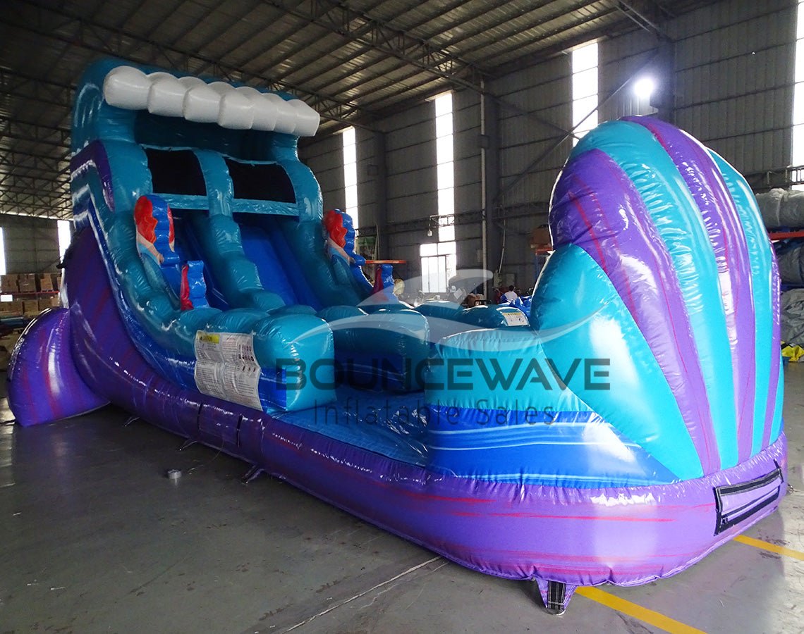 15ft Mermaid Commercial Single Lane Inflatable Water Slide