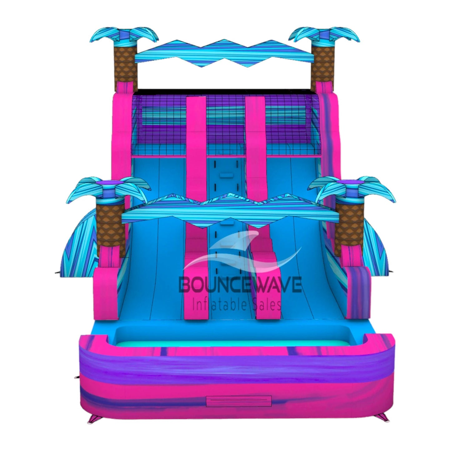15ft Supernova Splash Dual Lane Center Climb Inflatable Water Slide ...