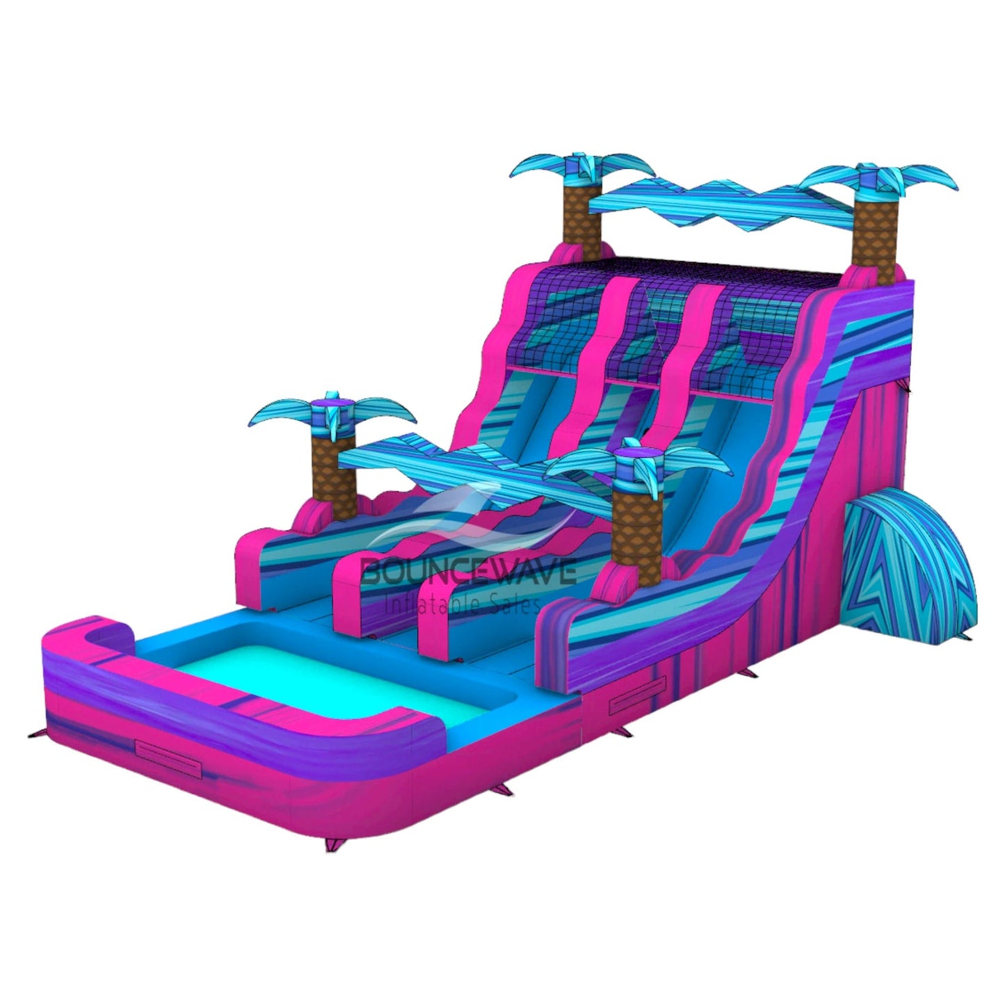 15ft Supernova Splash Dual Lane Center Climb Inflatable Water Slide ...