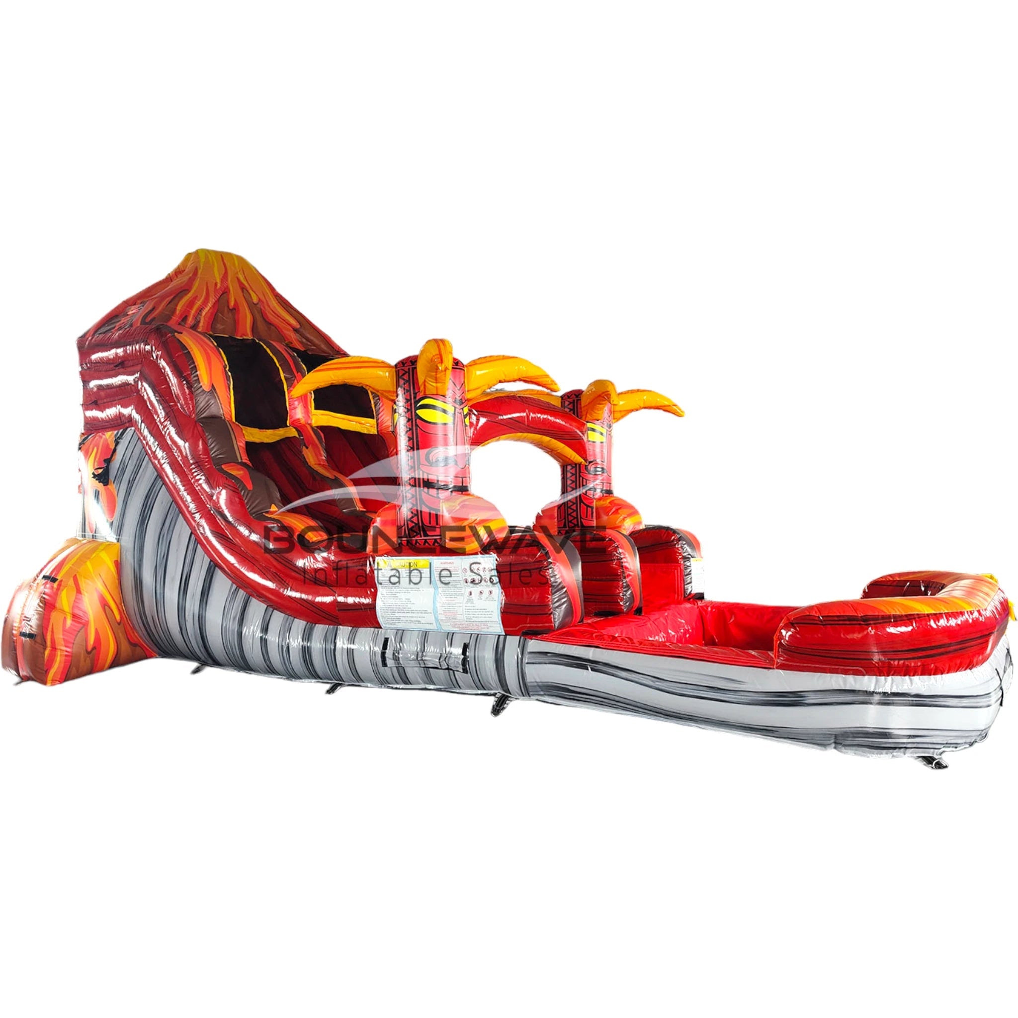 15ft Tiki Volcano Commercial Single Lane Inflatable Water Slide