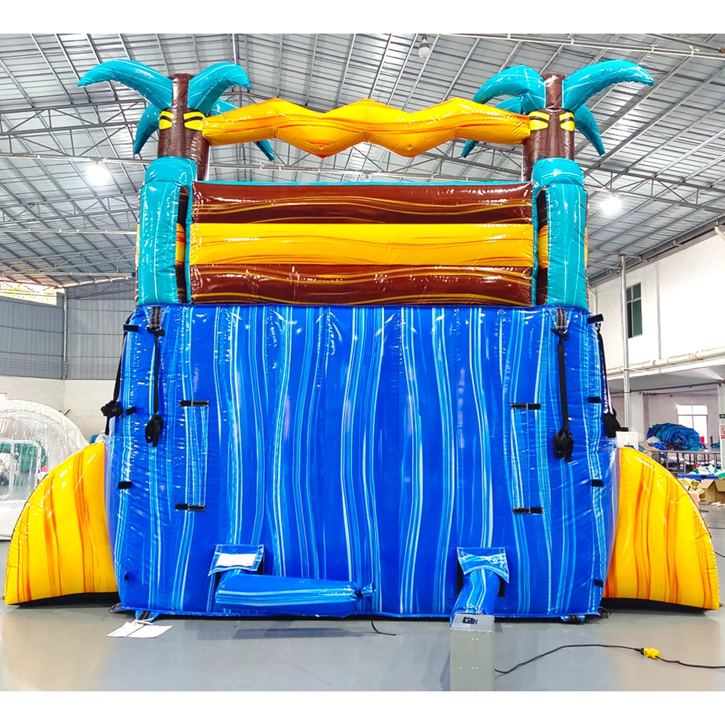 15ft Tropic Shock Dual Lane Center Climb Inflatable Water Slide ...