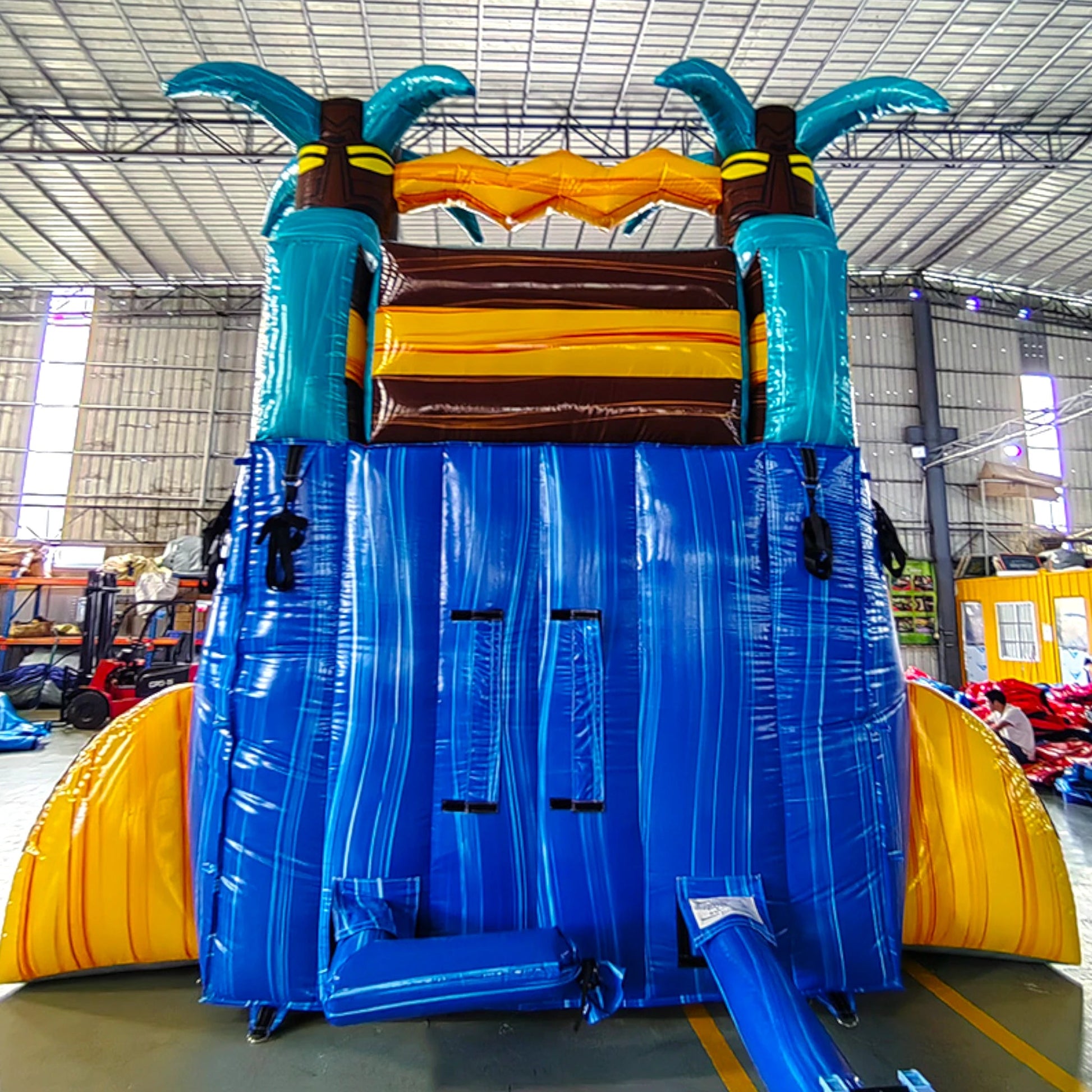 15ft Tropic Shock Commercial Single Lane Inflatable Water Slide ...