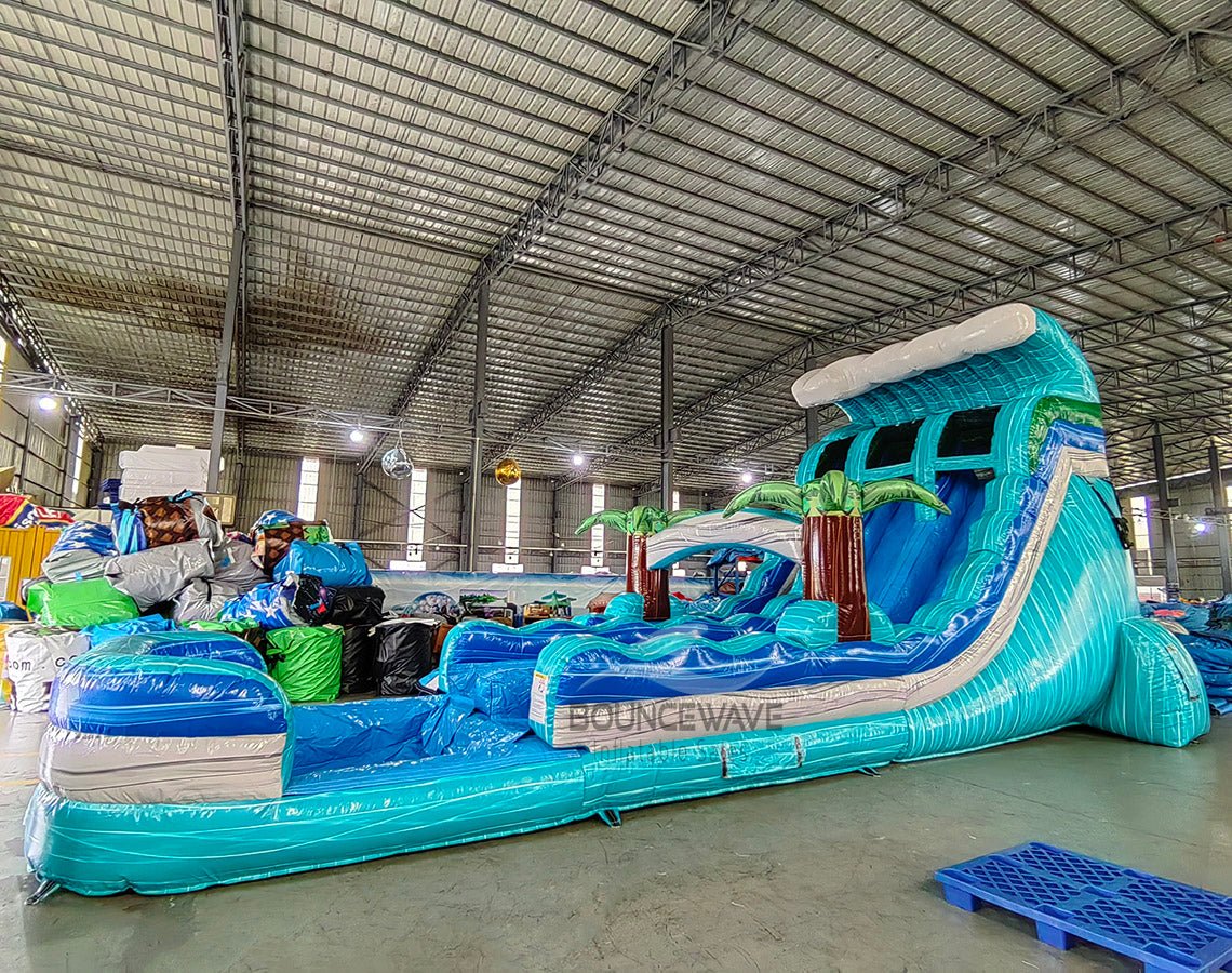 18ft Bahama Wave Hybrid Dual Lane Inflatable Water Slide