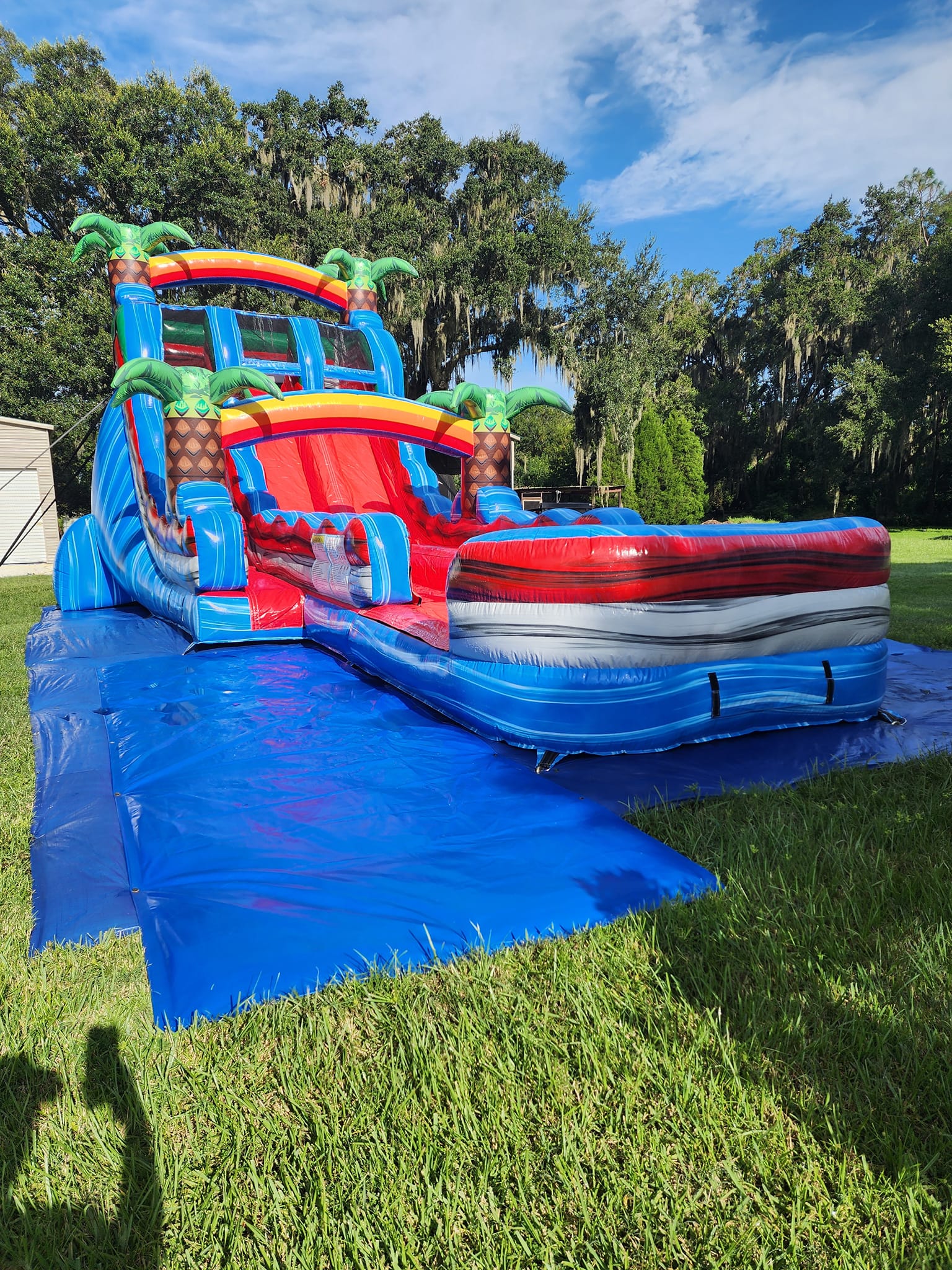 18ft Baja Splash Hybrid Dual Lane Inflatable Water Slide – BounceWave ...