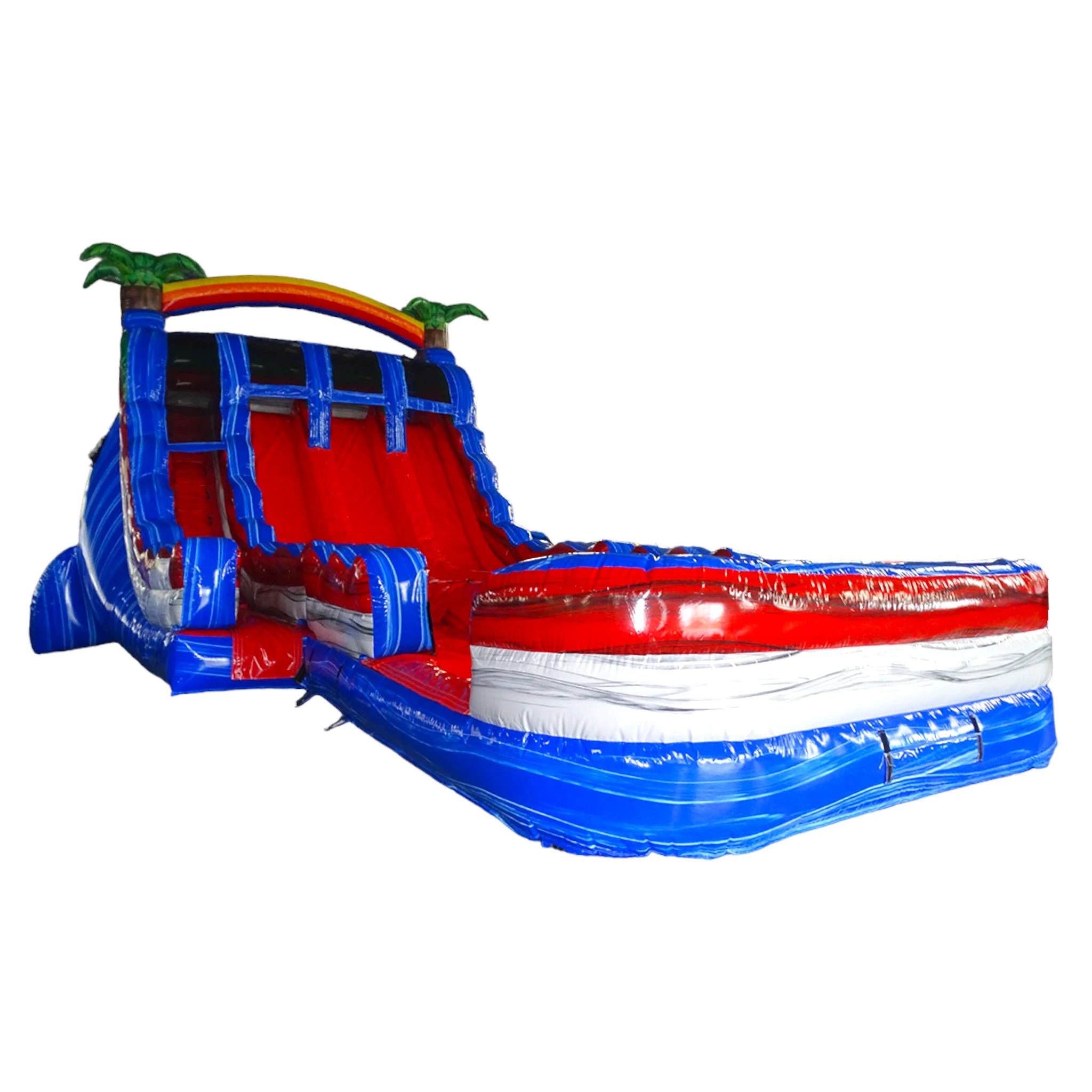 18ft Baja Splash Hybrid Triple Lane Inflatable Water Slide