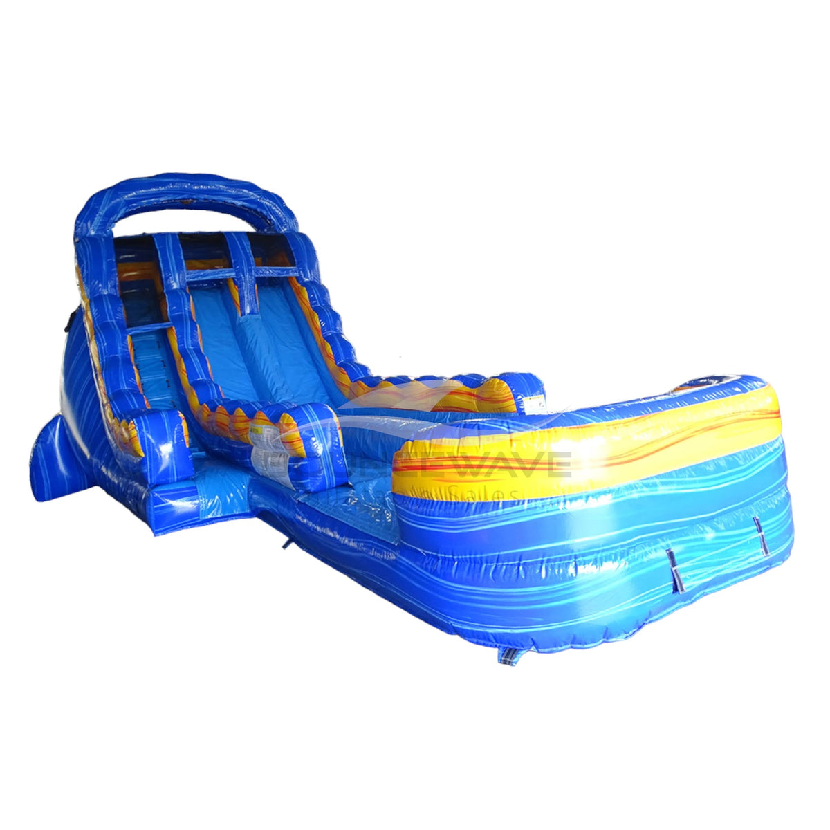 18ft Fire and Ice Dual Lane Water Slide – Hybrid