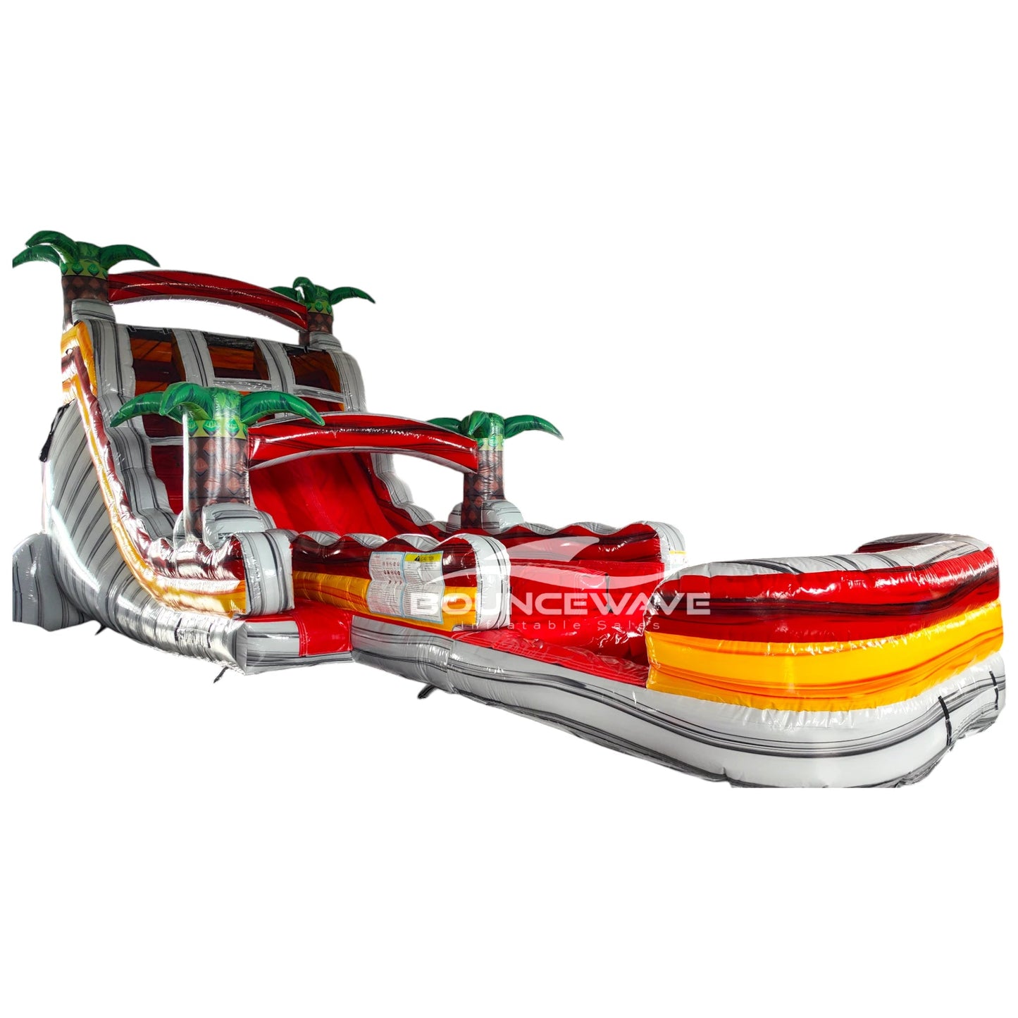 18ft Fire Island Hybrid Dual Lane Inflatable Water Slide