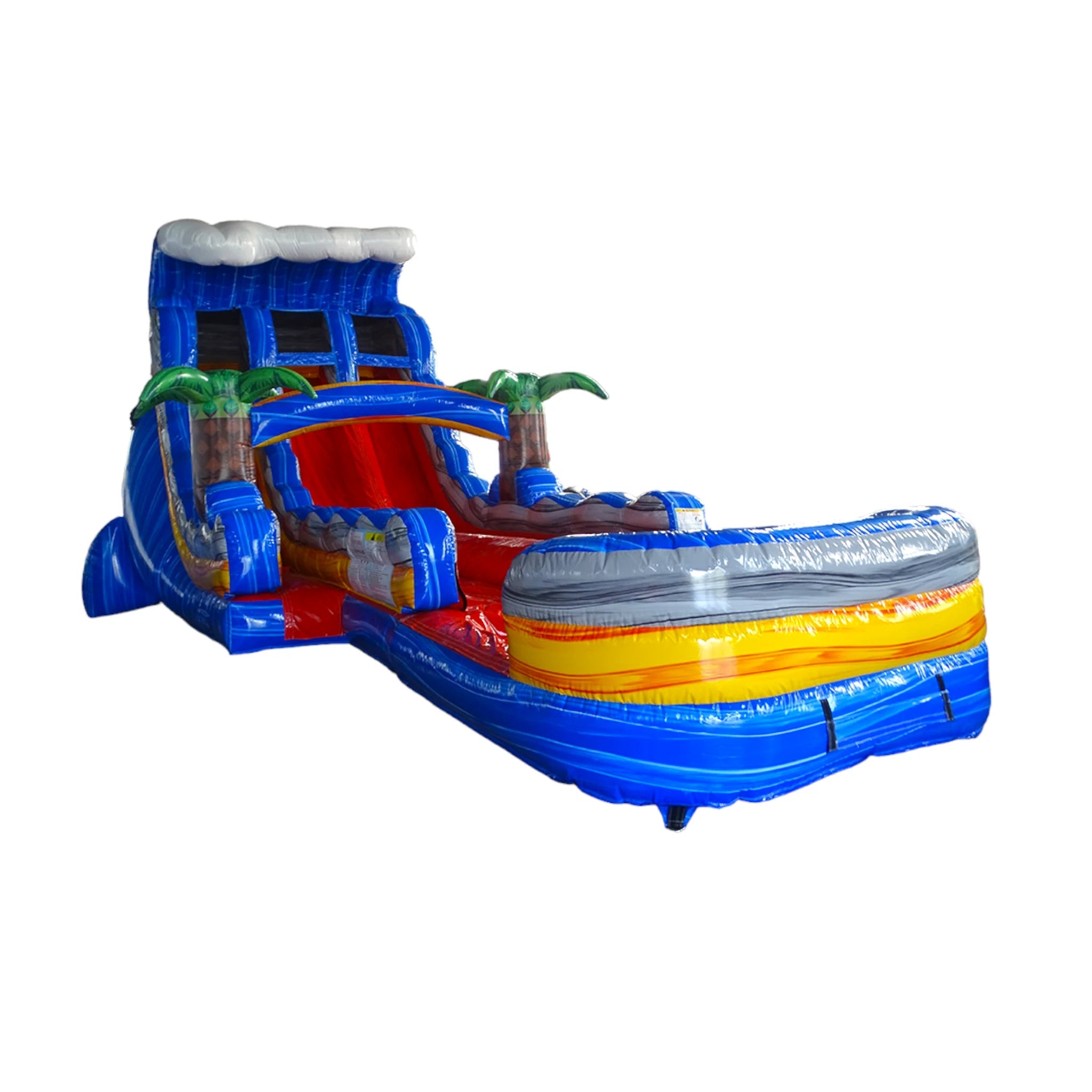 18ft Rip Curl Hybrid Dual Lane Inflatable Water Slide – BounceWave ...