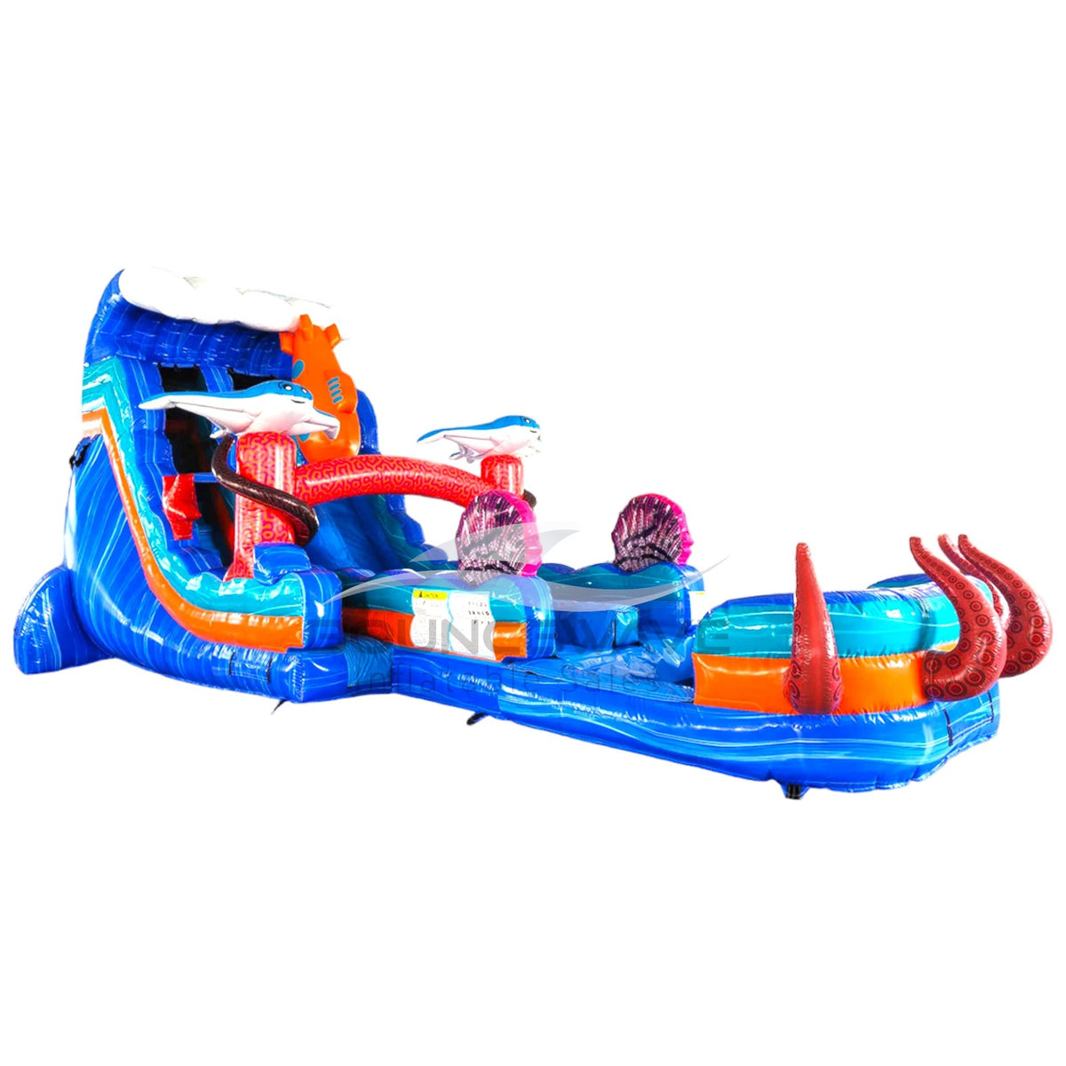 20ft Deep Sea Dive Dual Lane Water Slide – Hybrid