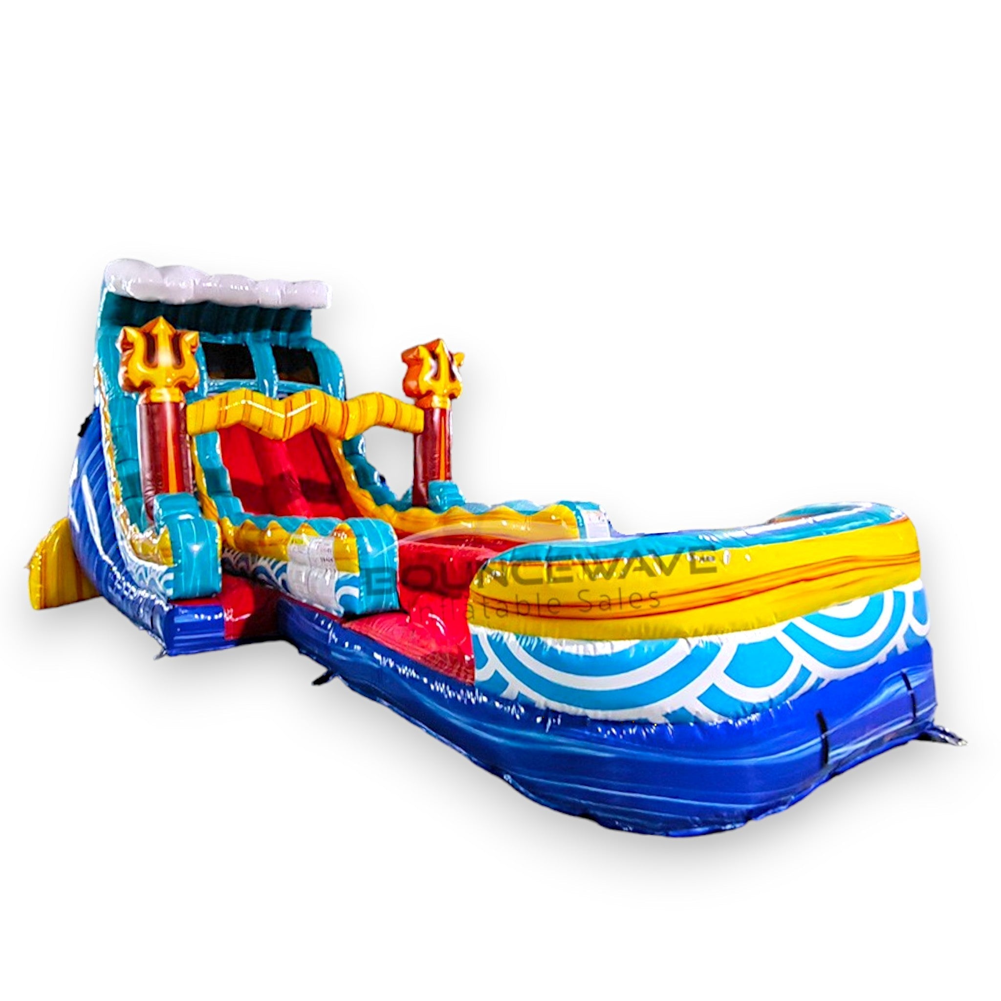 20ft Poseidon Plunge Hybrid Dual Lane Inflatable Water Slide