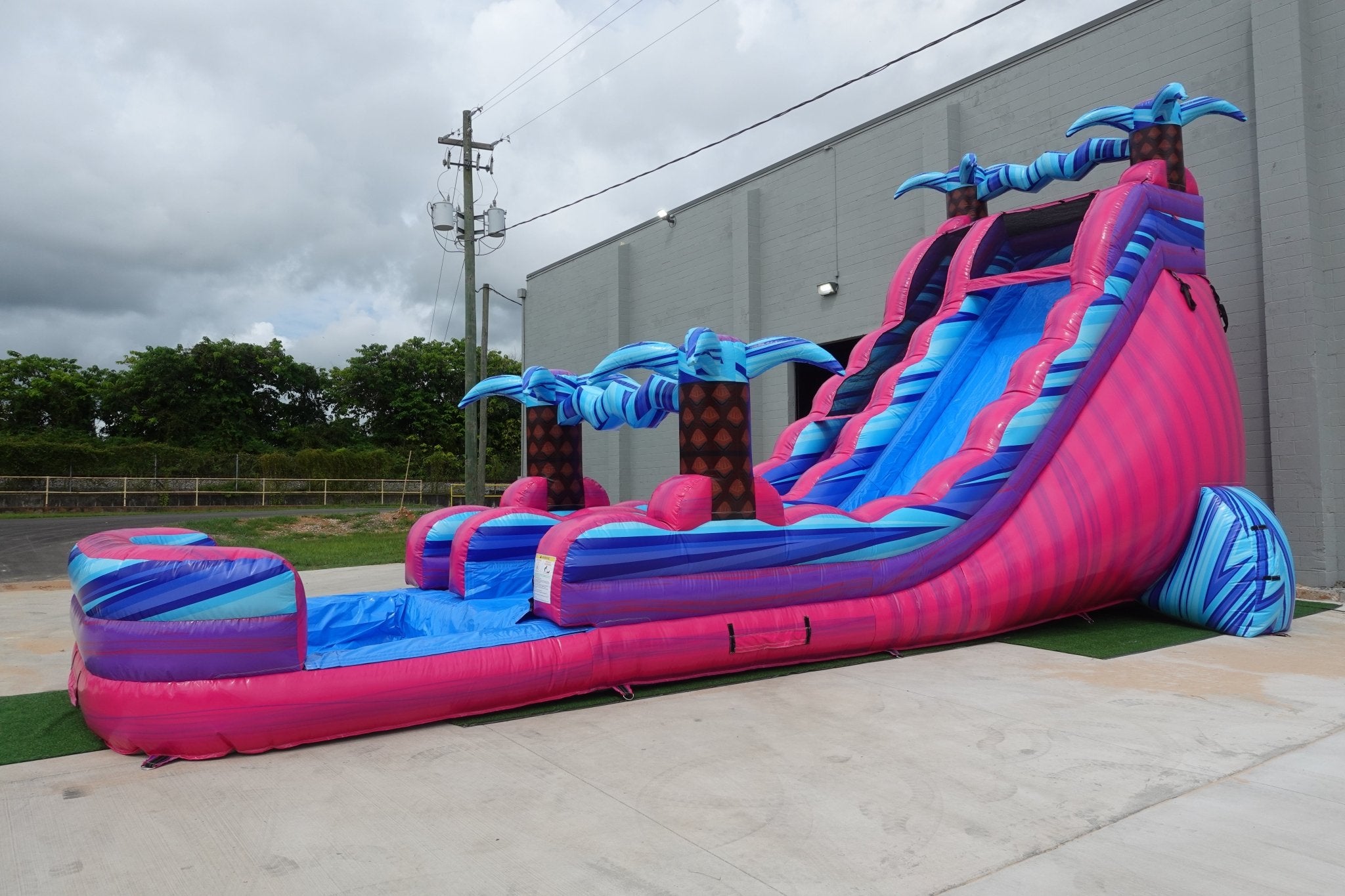 22ft Supernova Splash Commercial Single Lane Inflatable Water Slide