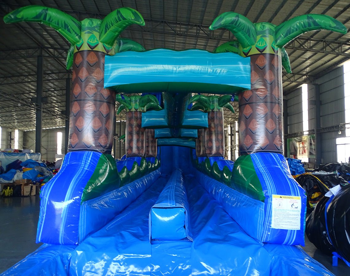 24ft Trop Wave DL 2pc Water Slide with Inflatable Slip & Slide