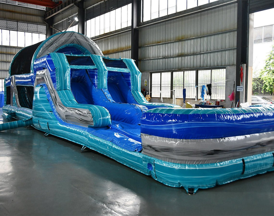 46ft Bahama Blast Hybrid Inflatable Obstacle Course