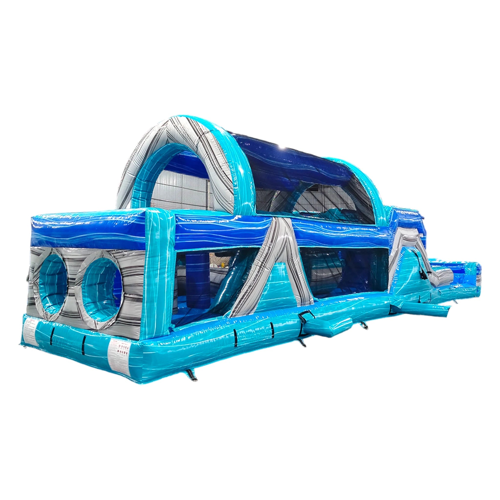 46ft Bahama Blast Hybrid Inflatable Obstacle Course