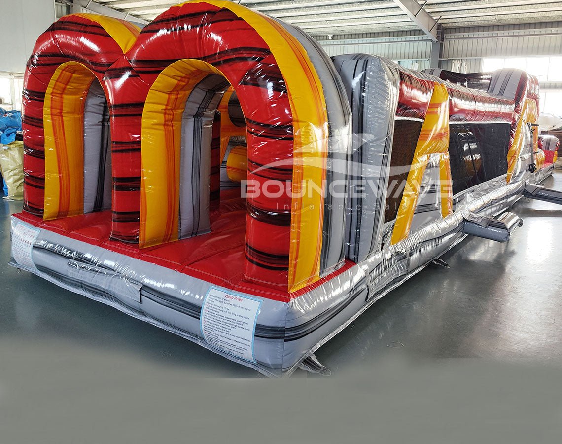 46ft Fire Island Flash Hybrid Inflatable Obstacle Course