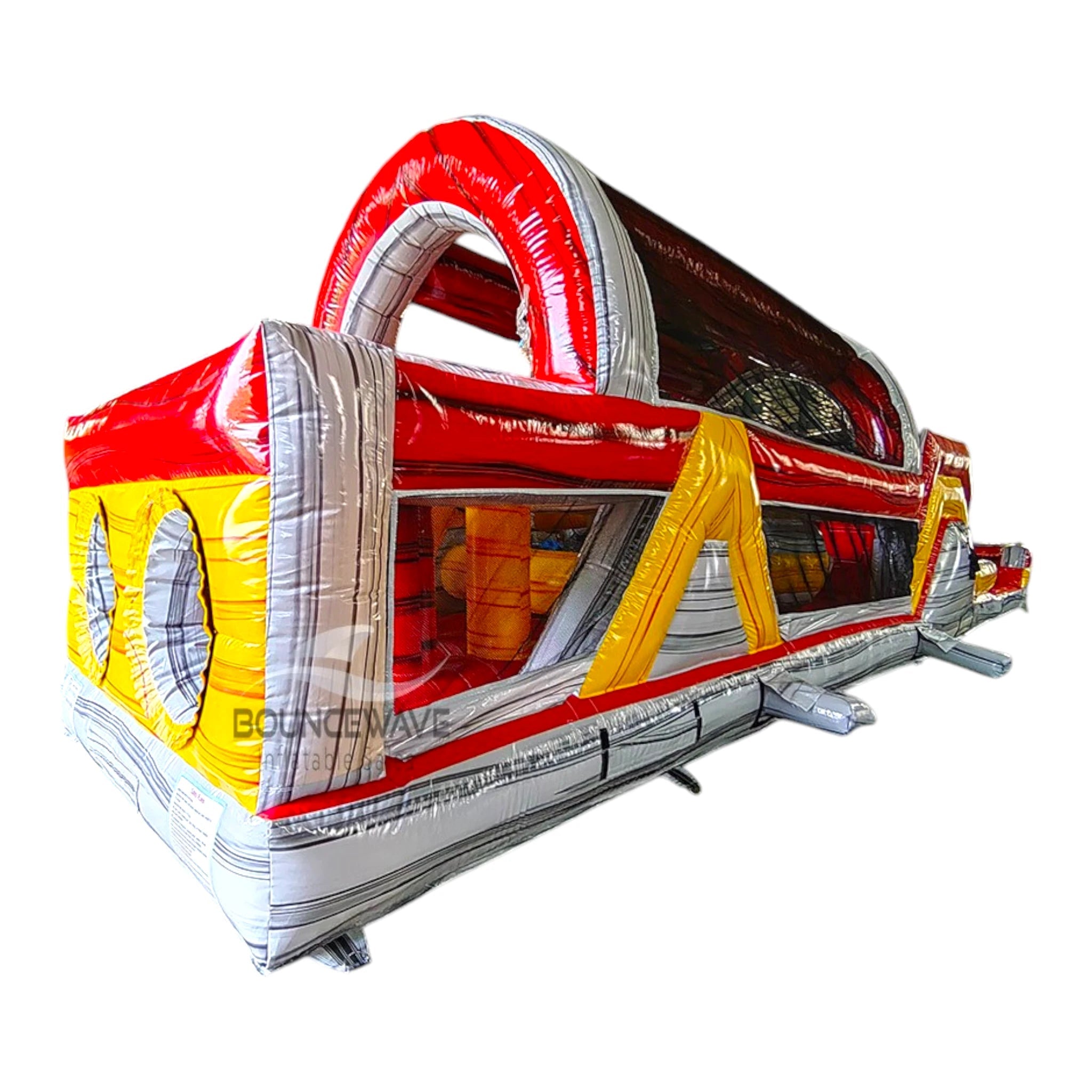 46ft Fire Island Hybrid Inflatable Obstacle Course