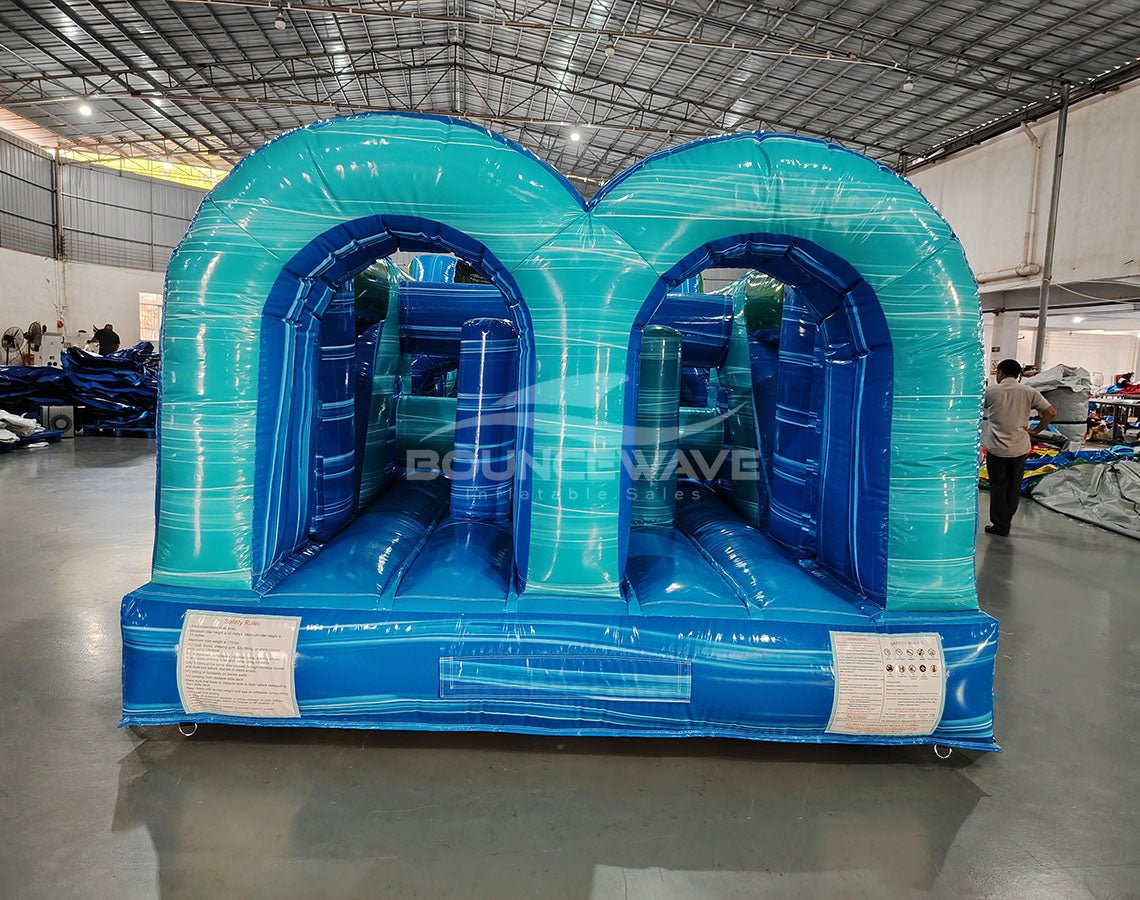 46ft Island Drop Flash Hybrid Inflatable Obstacle Course