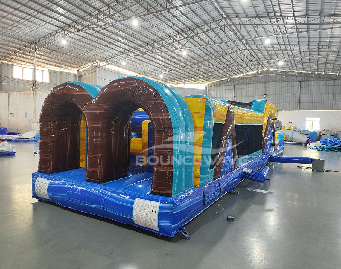 46ft Tropic Shock Flash Hybrid Inflatable Obstacle Course