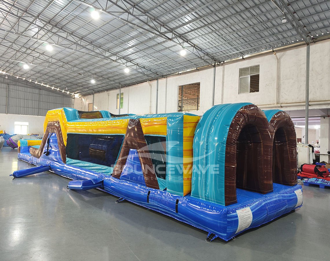 46ft Tropic Shock Flash Hybrid Inflatable Obstacle Course