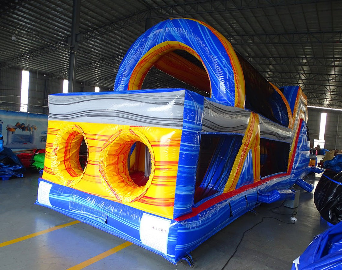 53ft XL Rip Curl Commercial Hybrid Inflatable Obstacle Course