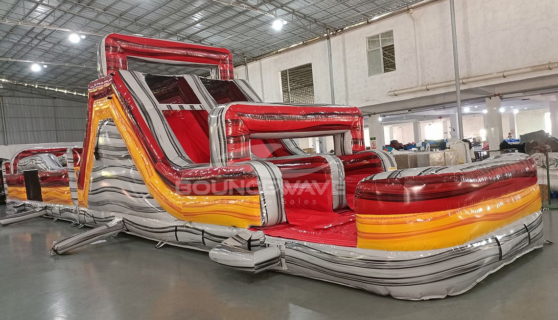 62ft Fire Island 2-Piece Wet/Dry Inflatable Obstacle Course