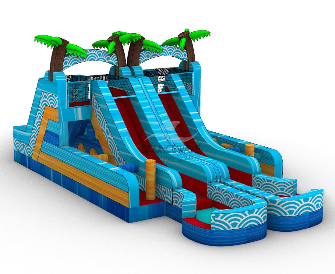 Akua Falls Double Dash Splash Inflatable Wet-Dry Obstacle Course