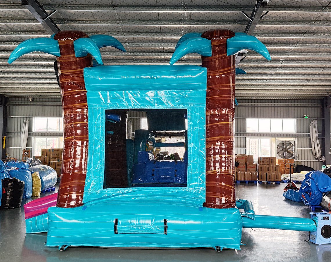 Island Flow Econo Bounce House with Slide (Wet/Dry)