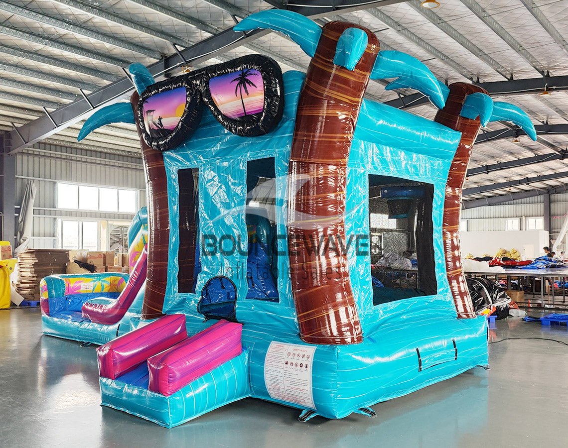 Island Flow Econo Bounce House with Slide (Wet/Dry)