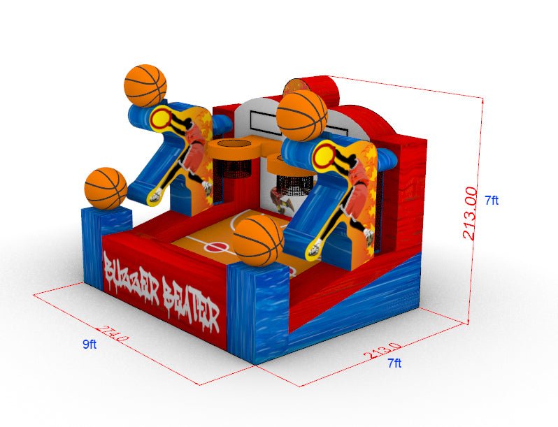Mini Buzzer Beater Basketball Commercial Inflatable Game