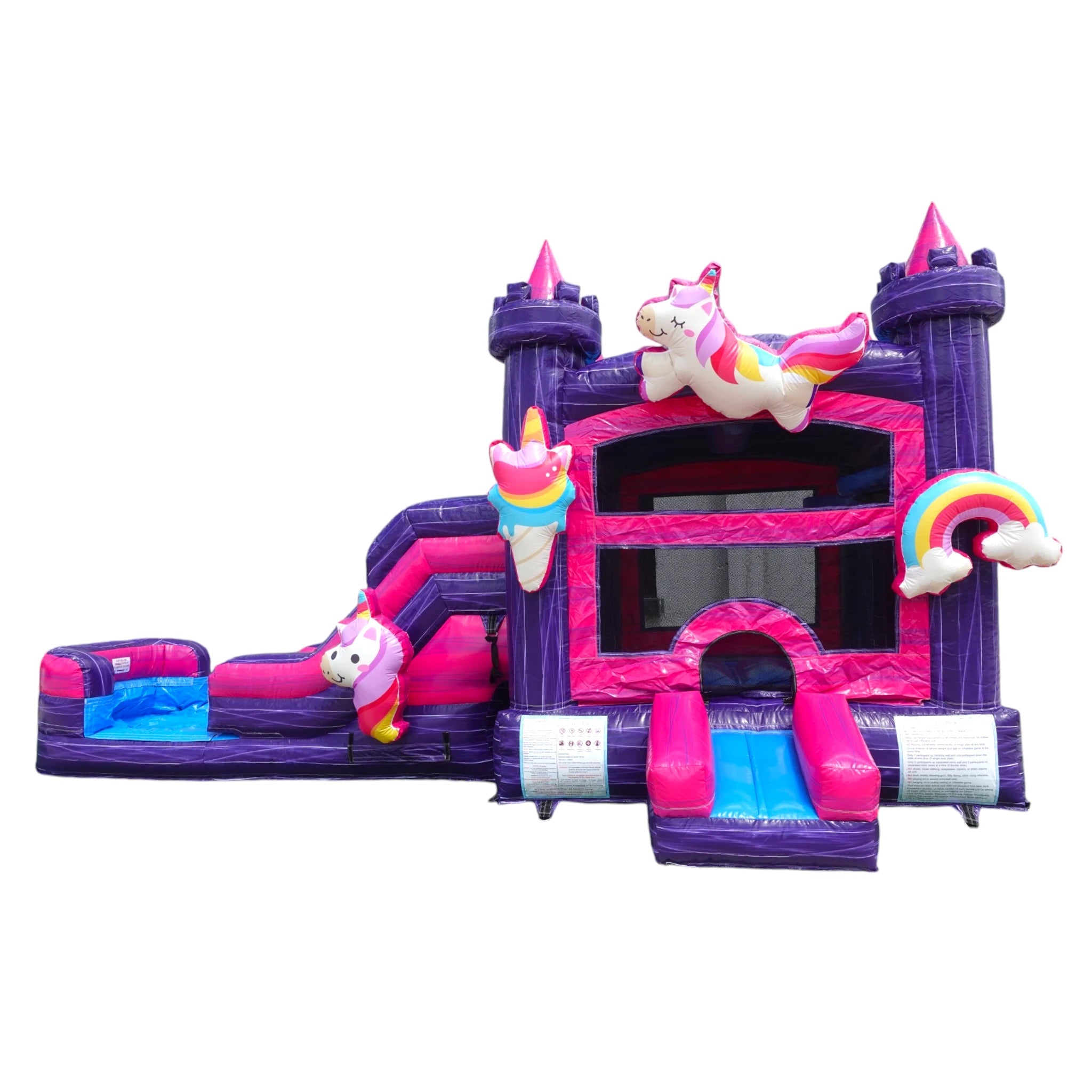 Purple Palace Swappable Bounce House with Slide (Wet/Dry)