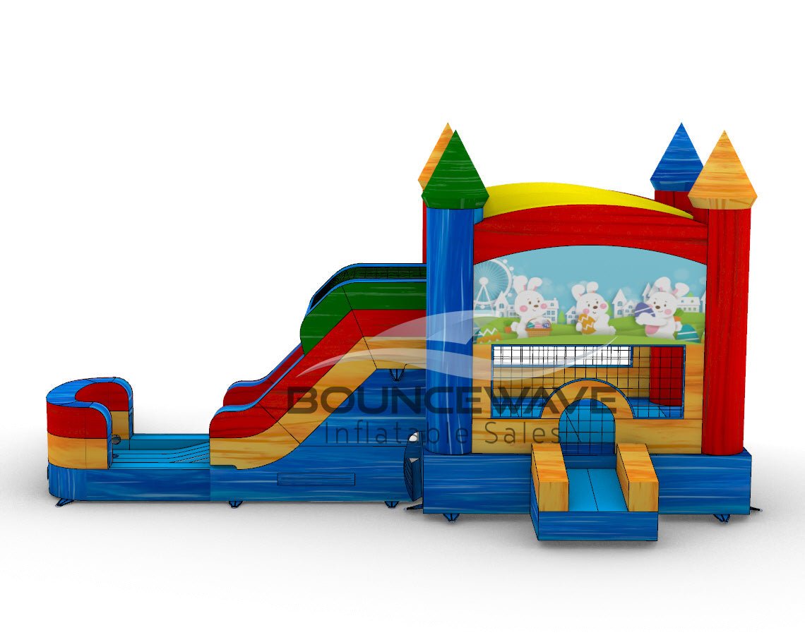 Seasonal Sampler Econo Panel Bounce House with Slide (Wet/Dry ...