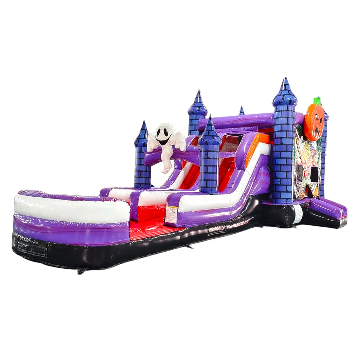 Spooky Splash Halloween Dual Lane Bounce House with Slide (Wet/Dry ...