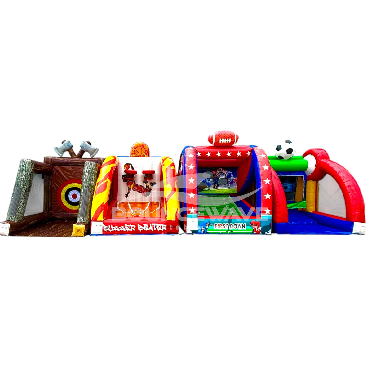 Sports Mania 4-Piece Inflatable Game Set | BounceWave