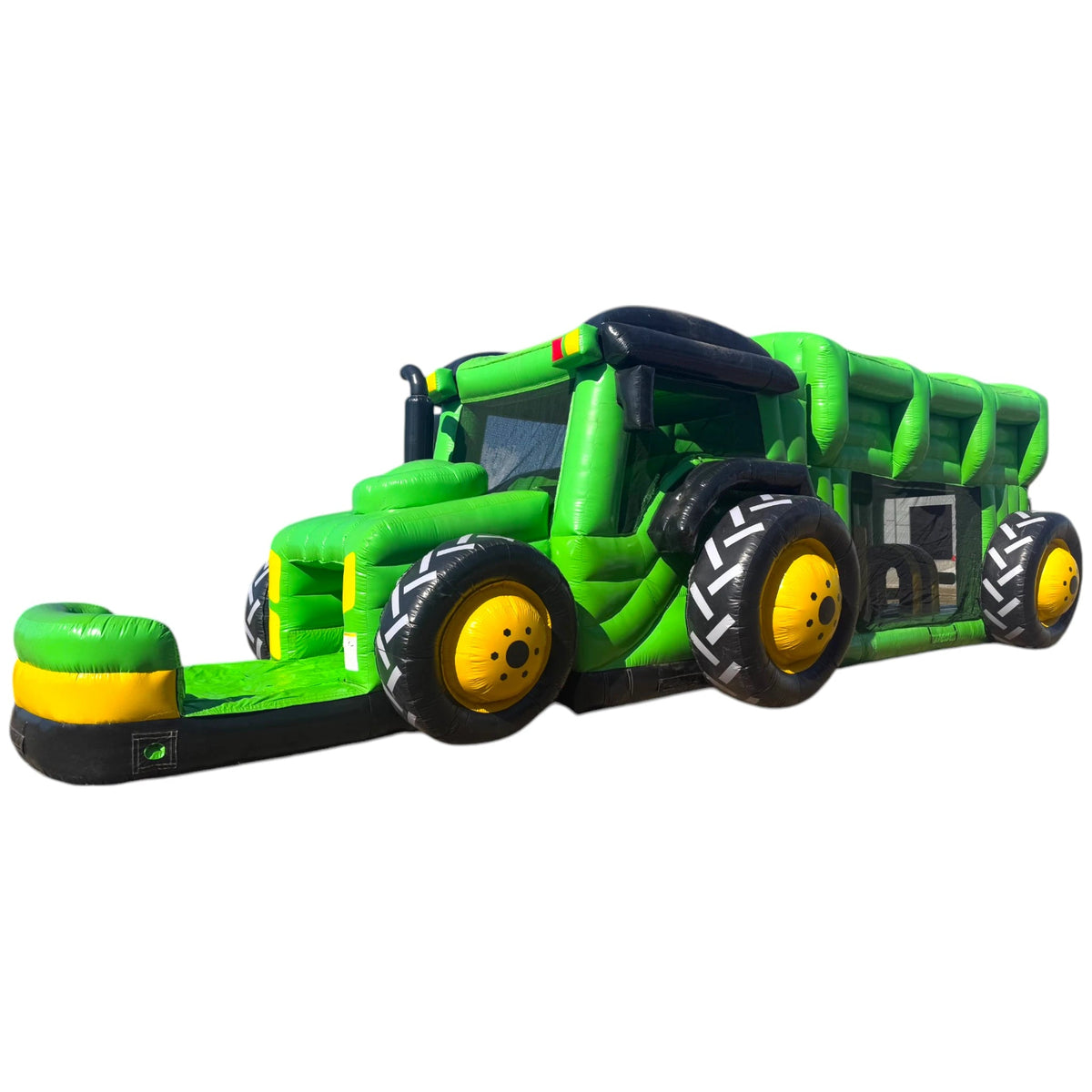48ft Tractor Run 2pc Inflatable Obstacle Course (Wet/Dry)