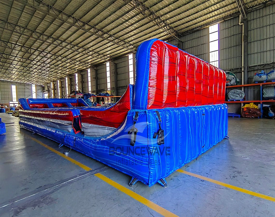 Triple Lane Bungee Run Commercial Interactive Inflatable Game